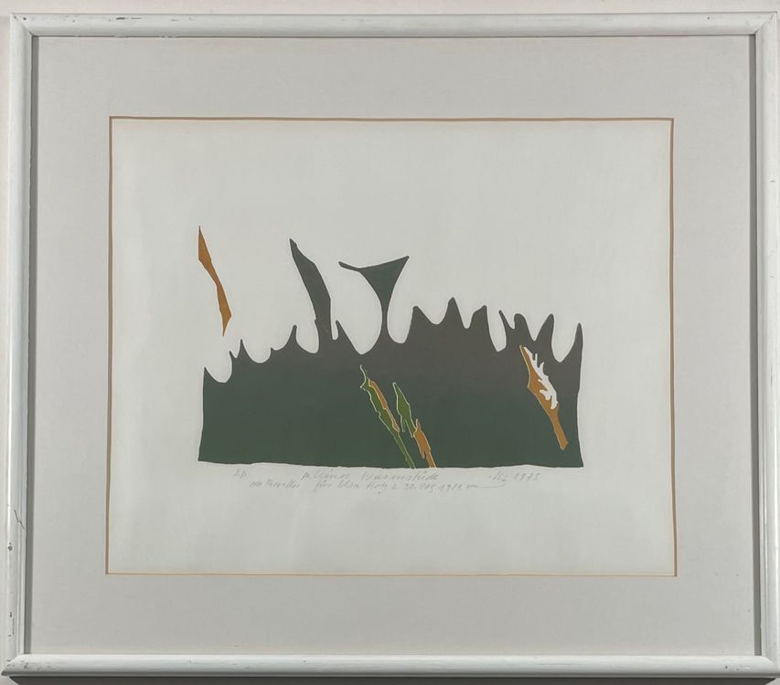 Moderne Interessante Lithographie unleserlich Signiert (Gebraucht) in Root für CHF 5 – mit ...