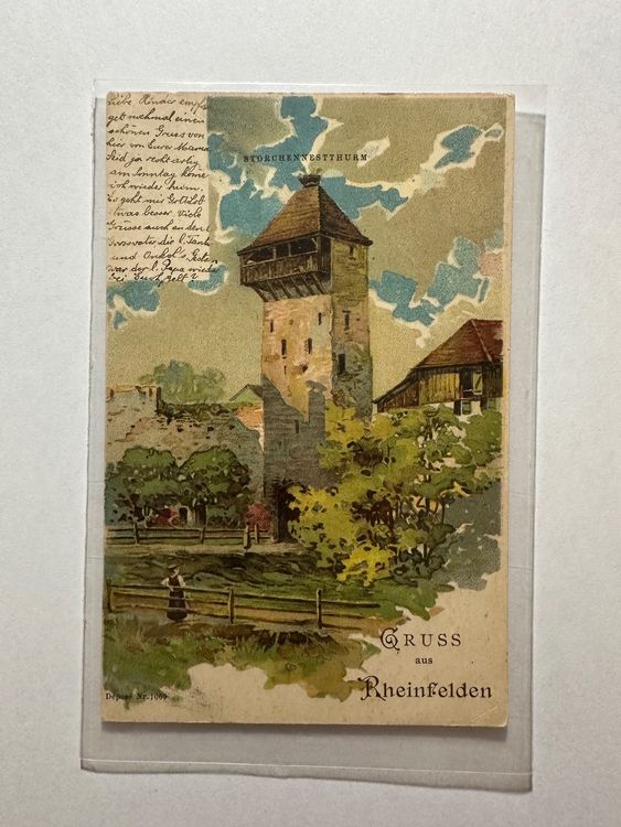 AK Storchennestthurm ( Gruss aus Rheinfelden ) 1906 (Gebraucht) in Zug für CHF 5 – mit Lieferung ...