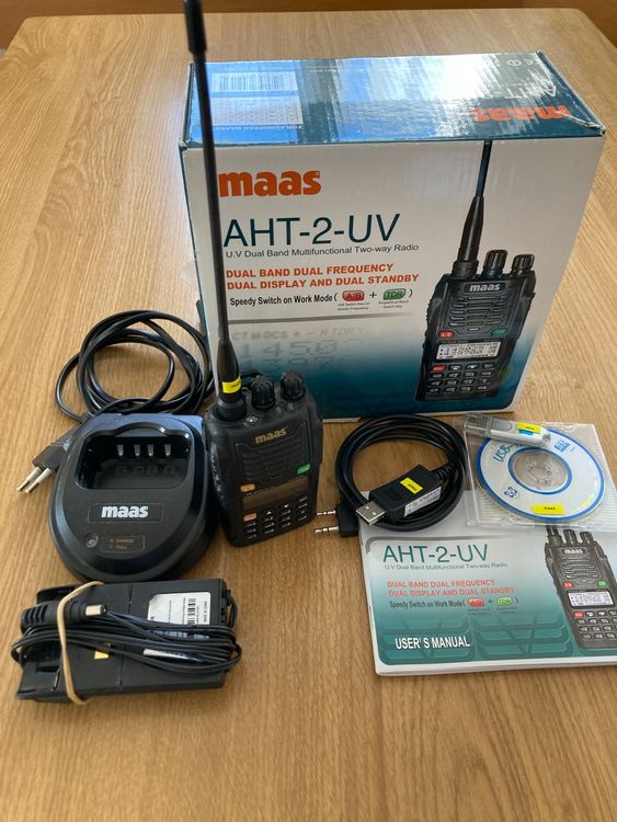Maas AHT-2-UV Amateur-Handfunkgerät (Gebraucht) in Ibach für CHF 48 – mit Lieferung auf Ricardo ...