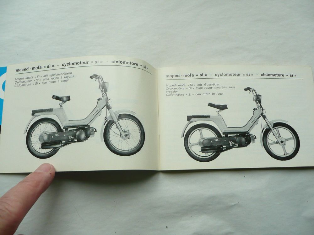 VESPA PIAGGIO CIAO SI BRAVO BEDIENUNGSANLEITUNG 1980 D F I (Gebraucht) in Wängi für CHF 35 – mit ...