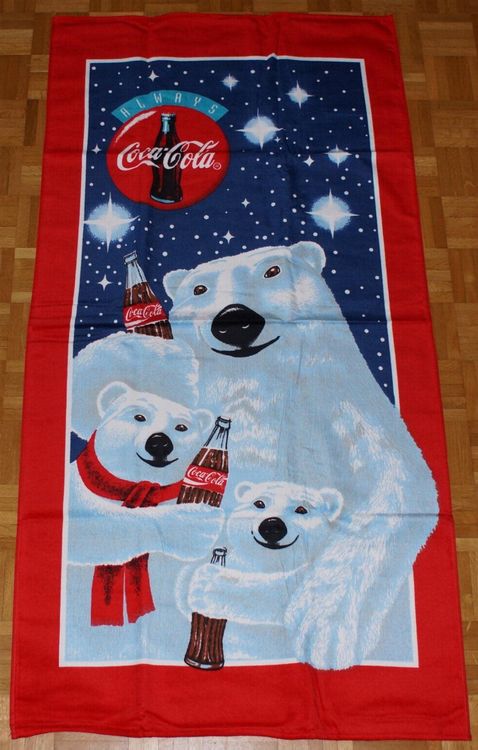 neues Coca-Cola Badetuch Eisbären | Kaufen auf Ricardo