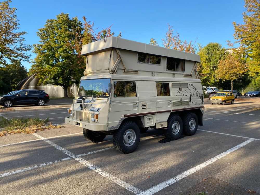 Pinzgauer 6x6 Camper 712K mit hydraulischem Hubdach | Kaufen auf Ricardo
