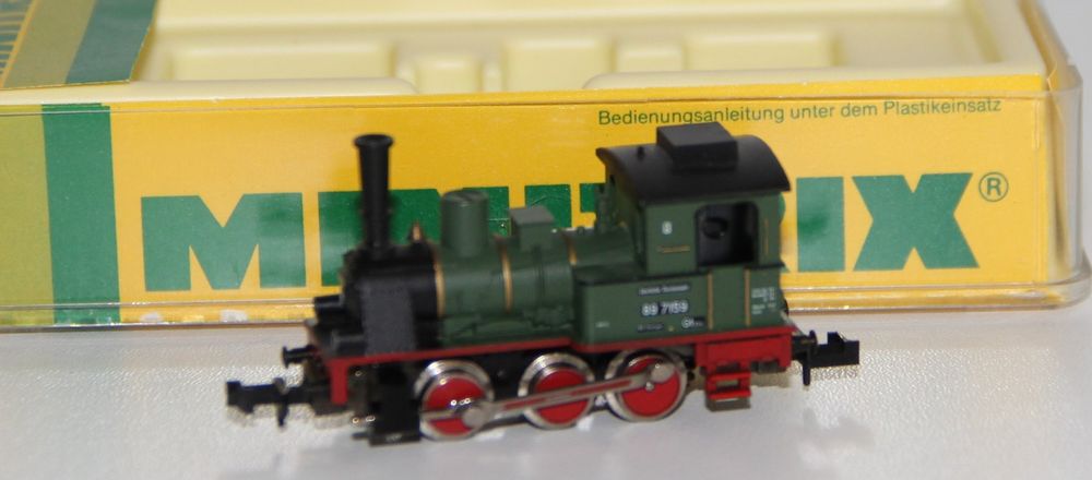Minitrix 12047 - Dampflok T3 BR 89 - schwarz/grün - Spur N (Gebraucht ...