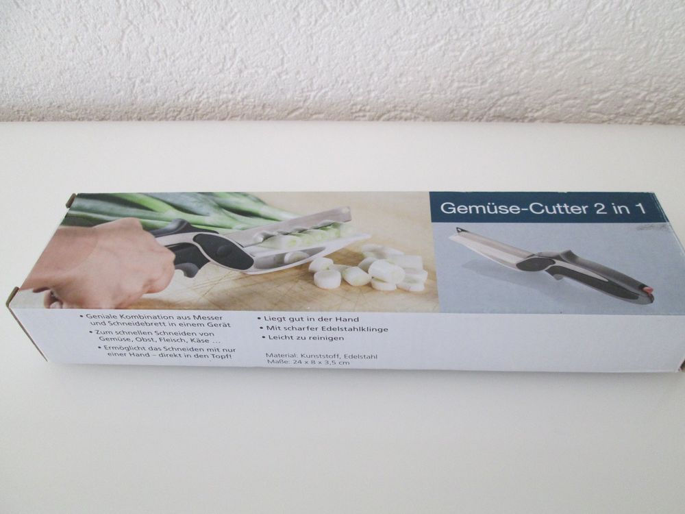 Gemüse-Cutter 2 in1.Messer und Schneidebrett in einem Gerät (Gebraucht ...