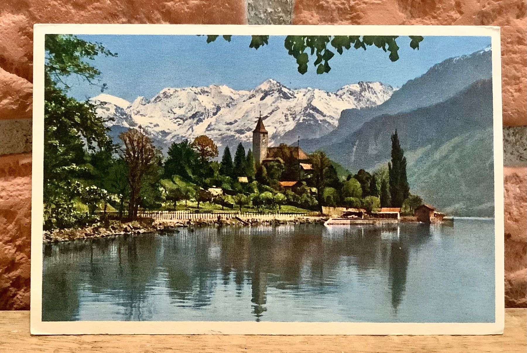 Alte AK - KIRCHE IN BRIENZ - Brienzersee - Berner Oberland (Gebraucht) in Root für CHF 1 – mit ...