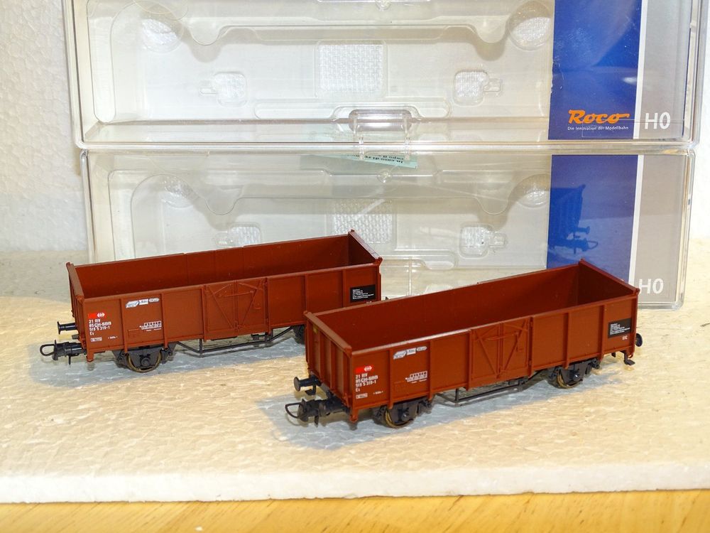 Roco 2 x 66165 Hochbordwagen SBB,Neu,OVP | Kaufen auf Ricardo