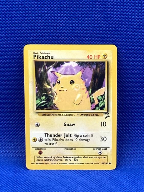 Pokemon BASE SET 2 / Pikachu 87 / 130 EN - (GD) | Kaufen auf Ricardo