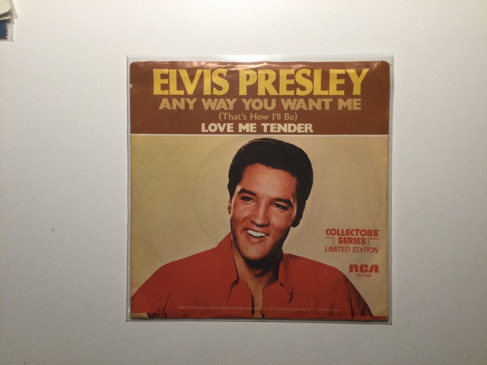 Elvis Presley Single Love Me Tenderany Way You Want Me Kaufen Auf Ricardo