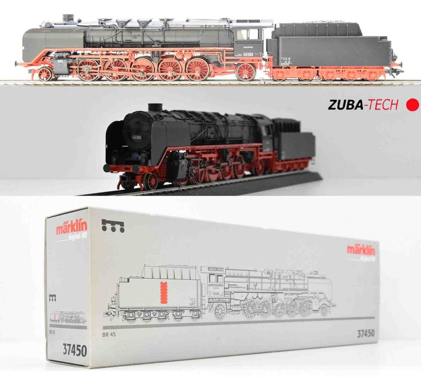 Märklin 37450 Dampflok BR 45 DR H0 WS Digital mit OVP (Gebraucht) in St ...