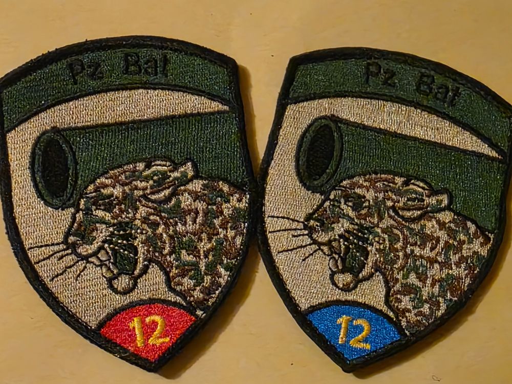 Panzer Abzeichen Duo Badges Panzer Bat 12 Klett (Neu (gemäss ...