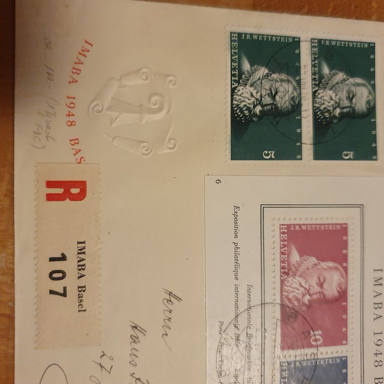 Schweizer Briefmarken Block FDC 1948 IMABA BS 1948 | Kaufen auf Ricardo