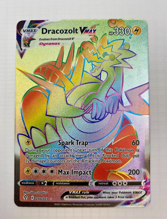 Dracozolt VMAX 210/203 Rainbow Rare | Kaufen auf Ricardo