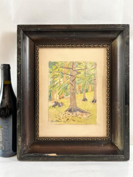 Antike Landschafts Aquarell sig | Kaufen auf Ricardo