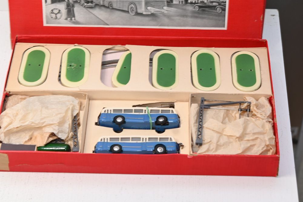 Trolley Bus Set Eheim aus den 50 iger Jahren mit OVP | Kaufen auf Ricardo