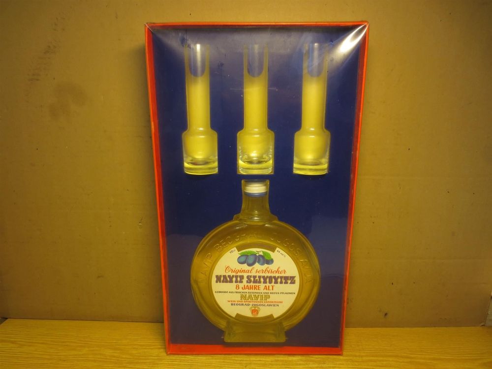 Navip Slivovitz 8 y.o. Set mit 3 Gläser (Neu und originalverpackt) in ...