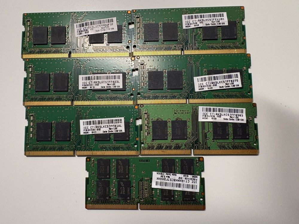 Micron 16GB 1Rx8 RAM DDR4 PC4-3200AA SO DIMM (Gebraucht) in Lausen für ...
