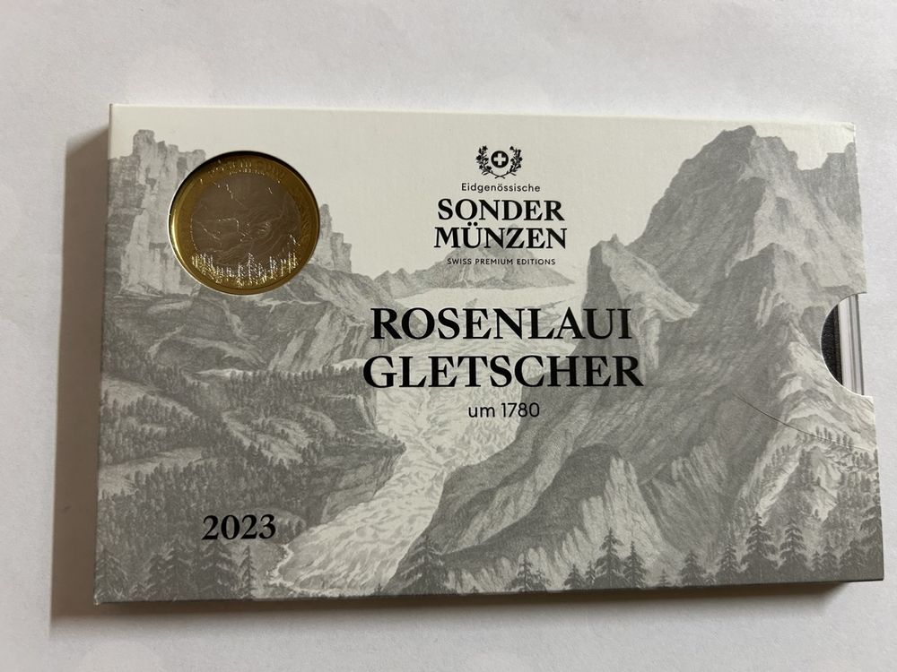CH - Münzsatz 2023 stgl Rosenlaui Gletscher (Neu und originalverpackt) in Zetzwil für CHF 50 ...