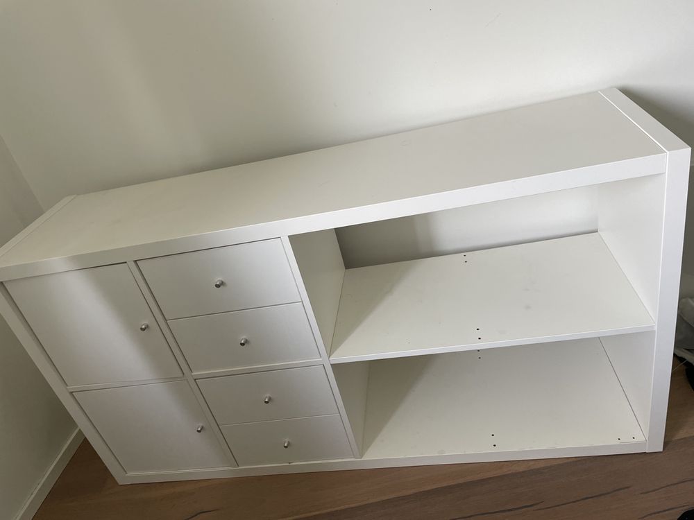 IKEA White Shelf Unit with Drawers and Compartments (Gebraucht) in ...