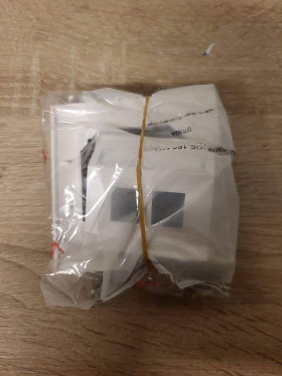 UP Steckdose 2xRJ45 Feller Edue Keystone ws (Neu und originalverpackt ...