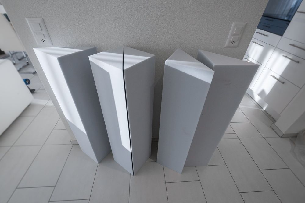 Bass Trap TRIANGLE Basotect hellgrau 5 Stück (Gebraucht) in ...