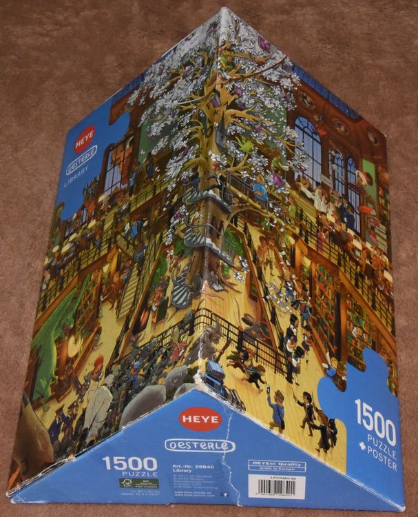 2 Heye 1500er Puzzles … HEAVEN AND HELL und LIBRARY … (Gebraucht) in ...