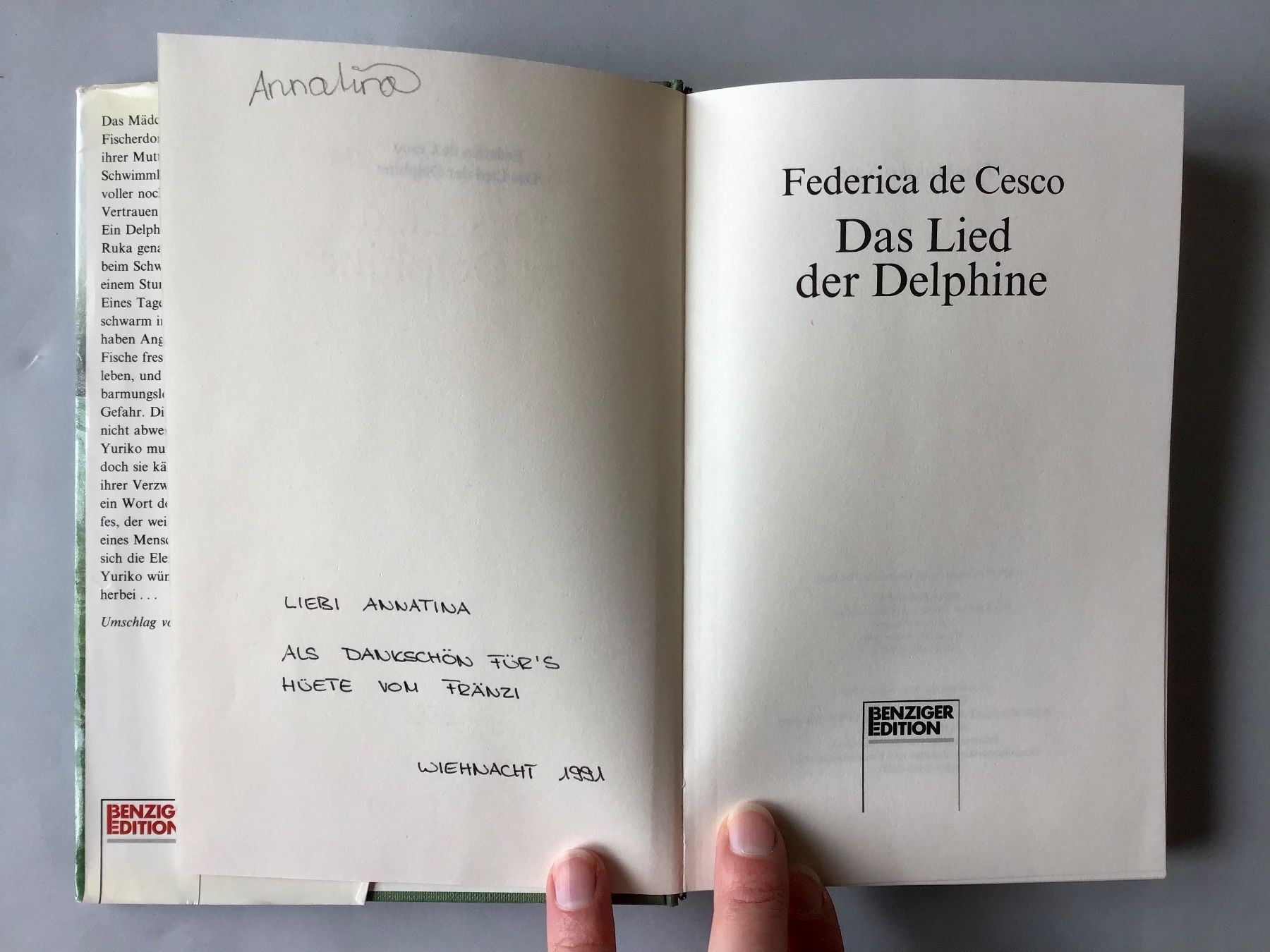 Buch: Das Lied der Delphine (von Frederica De Cesco) (Neu (gemäss ...