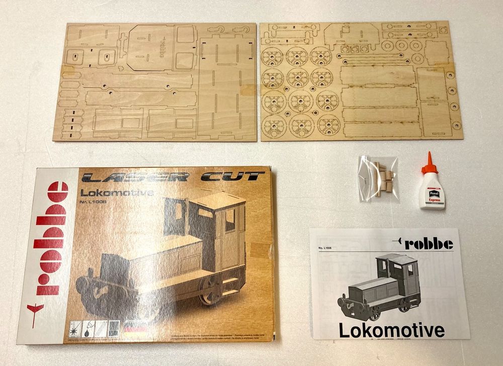 Robbe locomotive et wagon en bois découpé laser en kit (Neu und ...