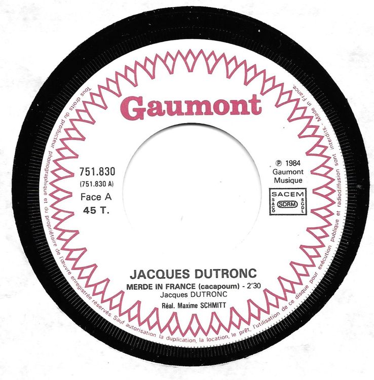 JACQUES DUTRONC - MERDE IN FRANCE | Kaufen auf Ricardo