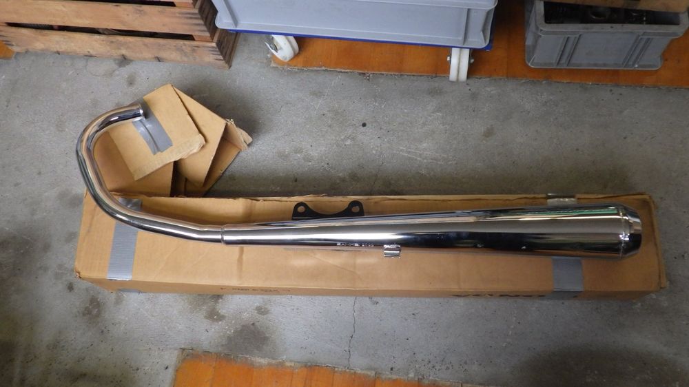 HONDA CB125T NEU LINKER AUSPUFF NR.18300-399-003 OLDTIMER (Neu und ...