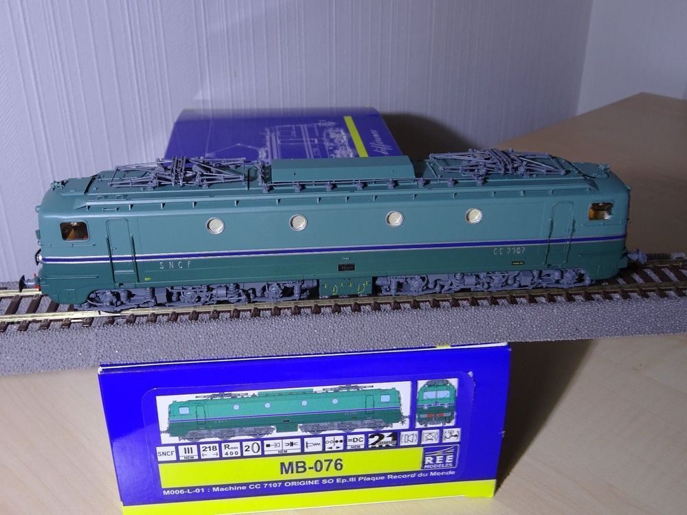 REE-models MB-076 SNCF Ellok CC7107 ESU (Neu und originalverpackt) in ...
