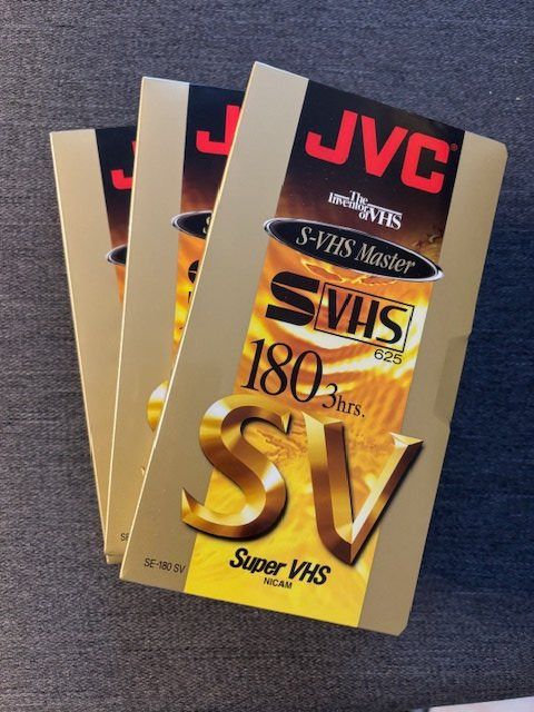 3 x JVC VHS S-VHS Master SE-180SV Super 180 Min., neu & OVP (Neu und originalverpackt) in ...