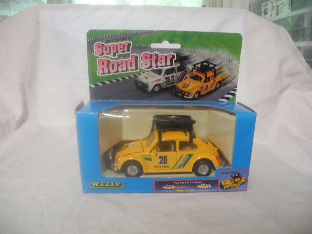 WELLY NO. 9540 W VW KÄFER SUPER ROAD STAR MIB (Neu und originalverpackt ...