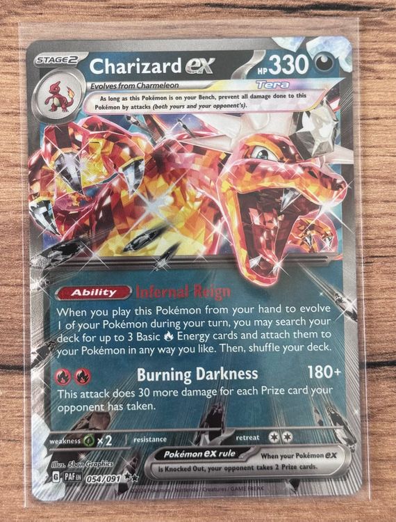 Charizard ex TERA Pokemon Paldean Fates PAF 054/091 / | Kaufen auf Ricardo