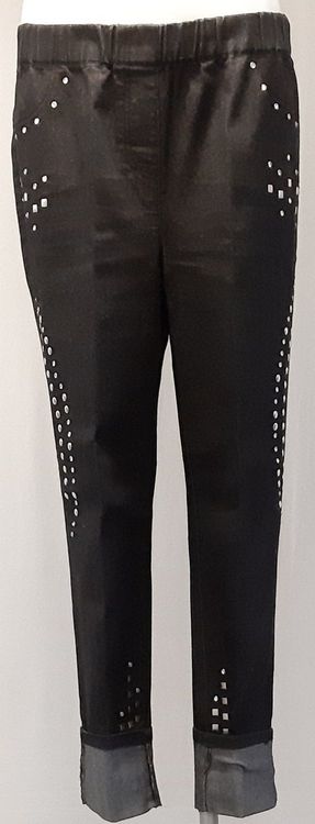 LAURA-KENT Damen Hose Mit Nieten Schwarz 44 (Neu (gemäss Beschreibung ...