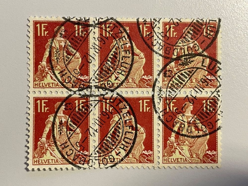 Sitzende Helvetia mit Schwert ZNr. 115 (Gebraucht) in Küssnacht am Rigi für CHF 5 – mit ...