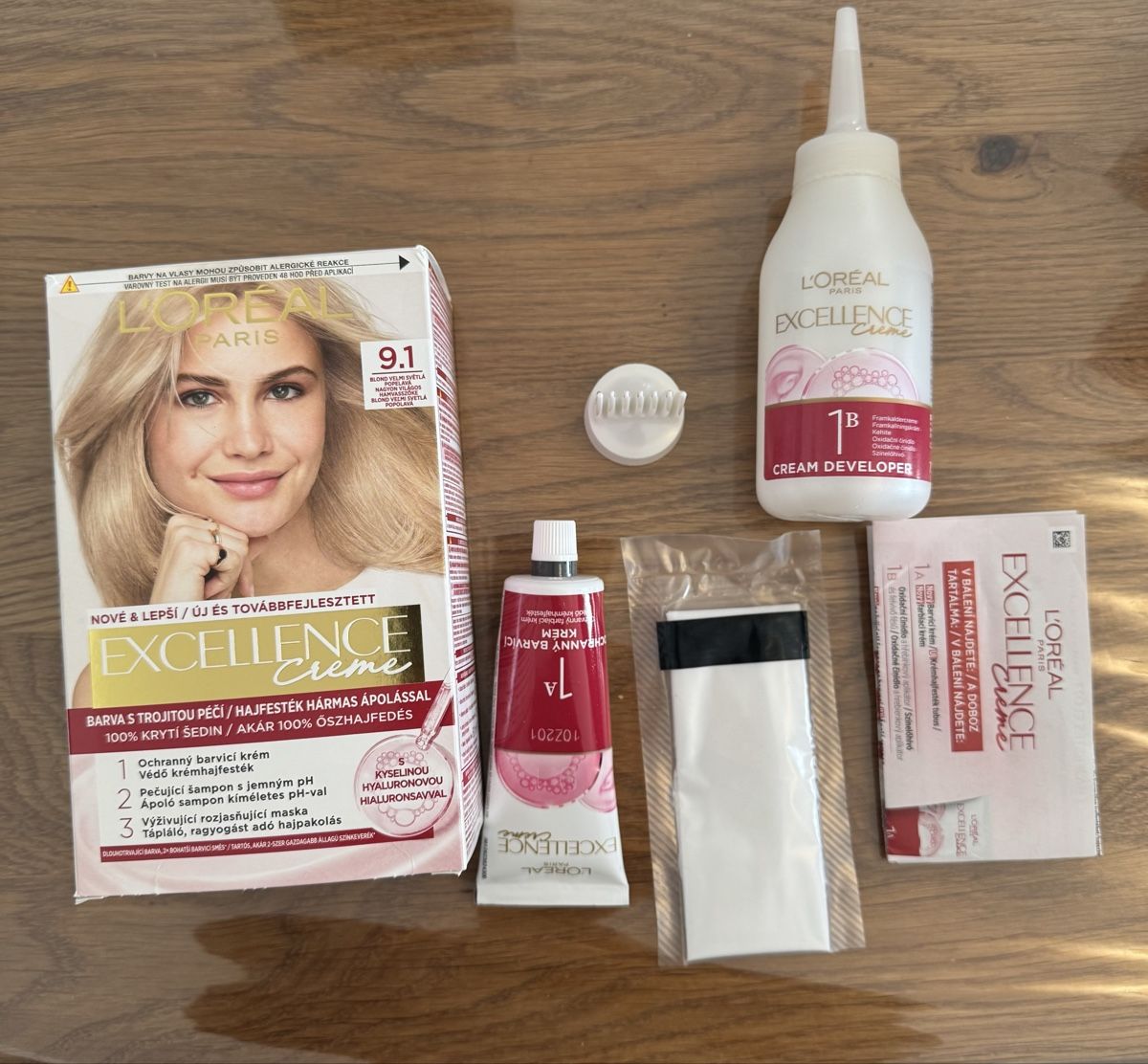 5x Loreal Excellence Creme 9.1 Hellt blonde Haare auf! Neu (Neu (gemäss ...