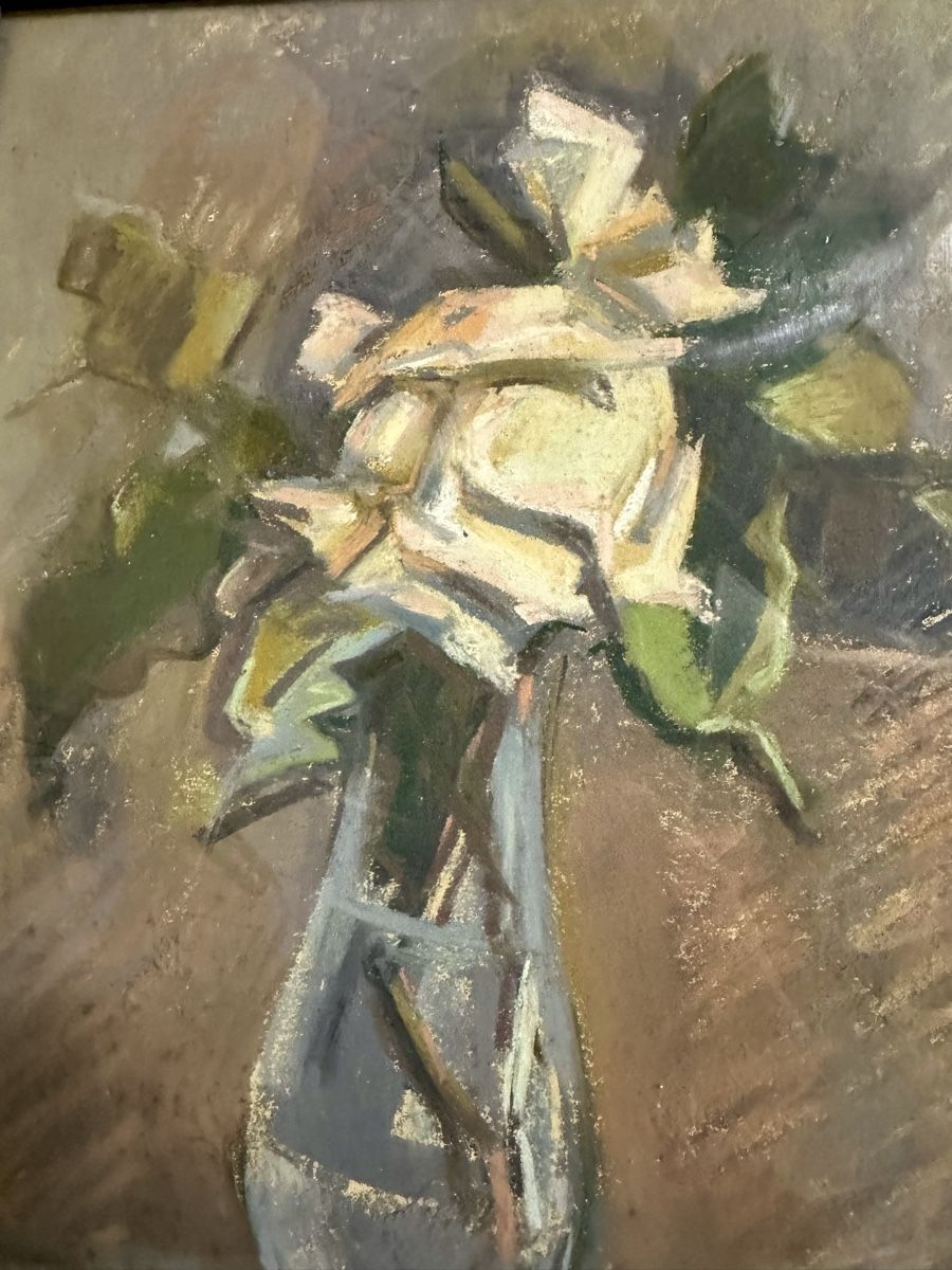 Nature morte au pastel, signé Louis Salzmann,Suisse. (D'occasion) à ...