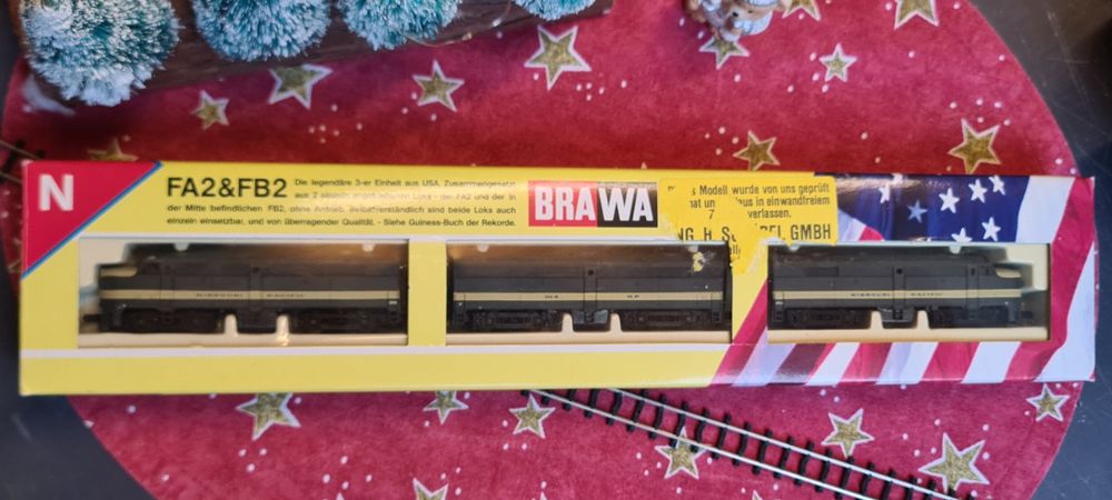 Brawa Spur N, USA Supertrain FA2 und FB2, OVP Sonderedition (Neu ...