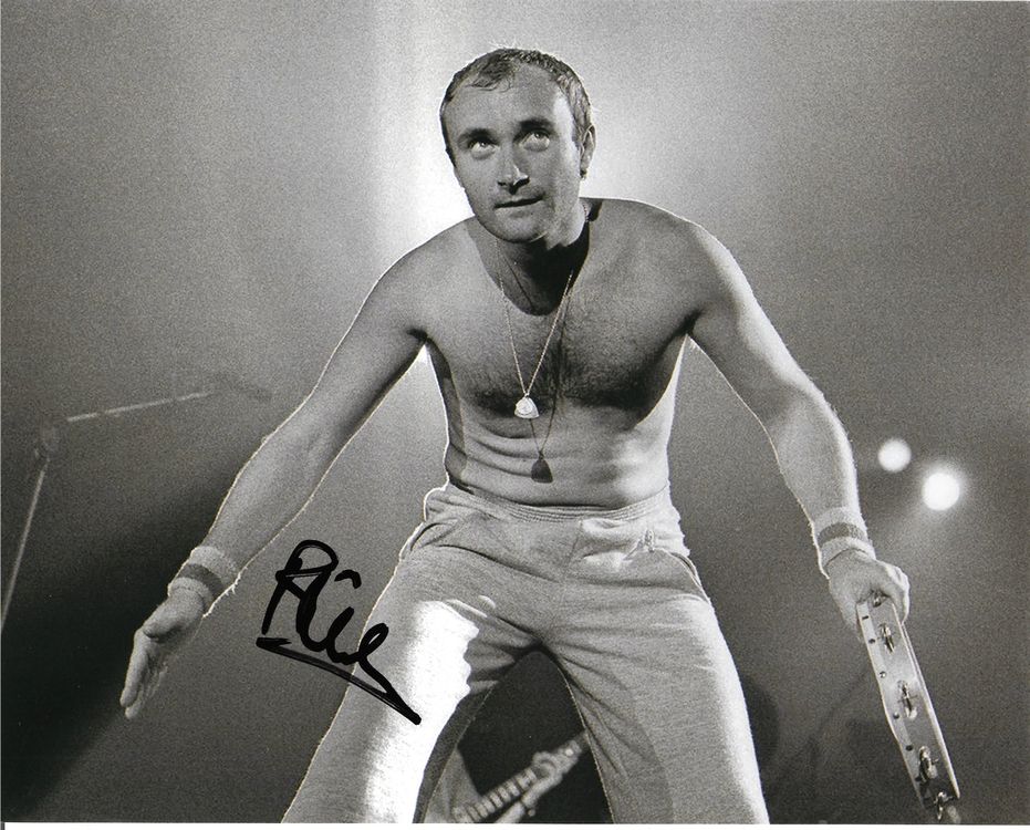 PHIL COLLINS - handsigniertes Grossfoto (20 x 25cm) mit COA (Gebraucht ...