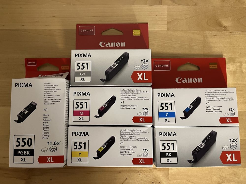 Canon Pixma 551 XL Druckerpatronen (Neu und originalverpackt) in Spiez ...