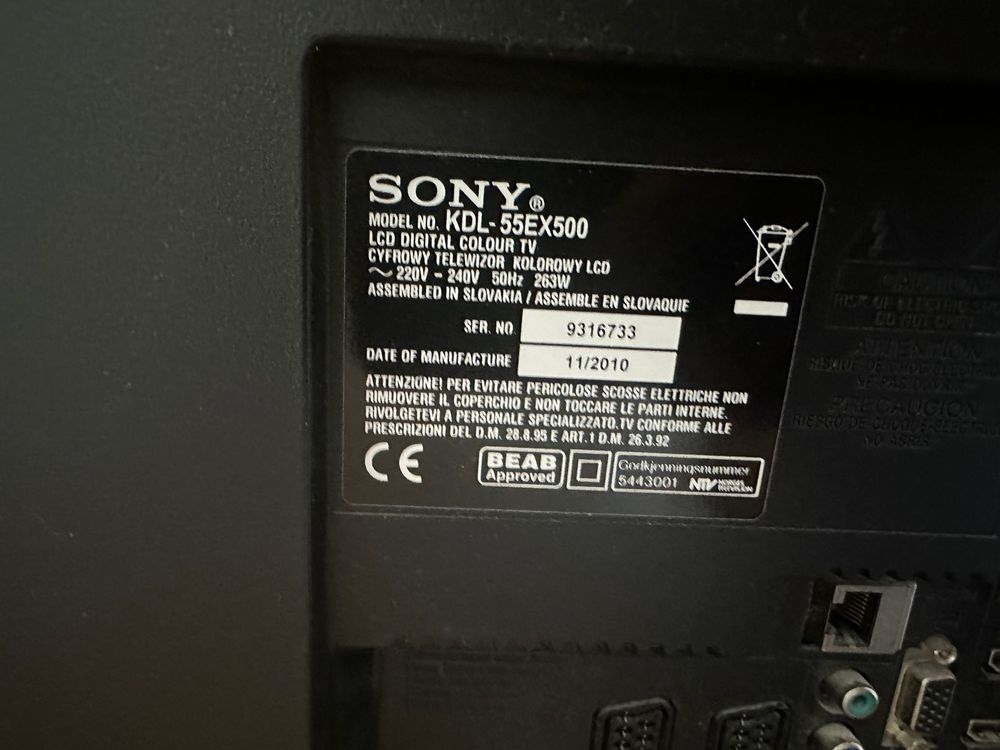 Sony Bravia LCD TV, KDL-55EX500, 55 Zoll, Top Zustand! (Neu (gemäss ...