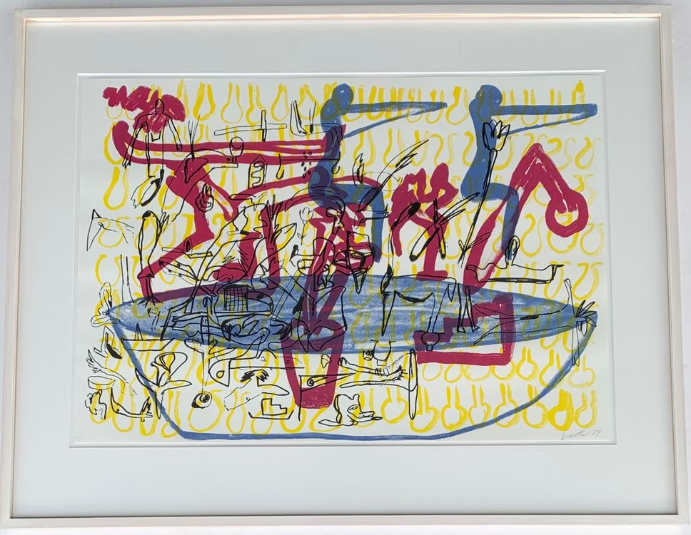 Martin Disler (1949-1996) Farblithographie Handsigniert (Gebraucht) in ...