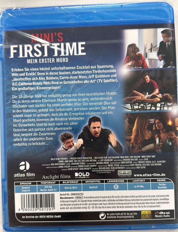 MINIS FIRST TIME MEIN ERSTER MORD BLU-RAY (Neu und originalverpackt) in ...