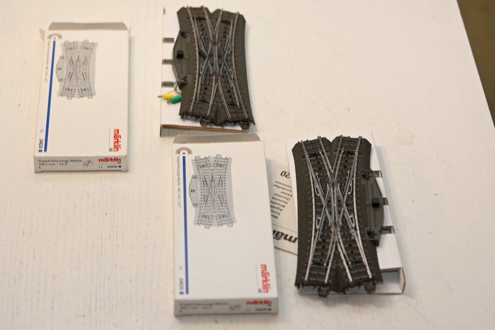 Doppelkreuzungsweichen Märklin C System HO/AC mit OVP (Gebraucht) in ...