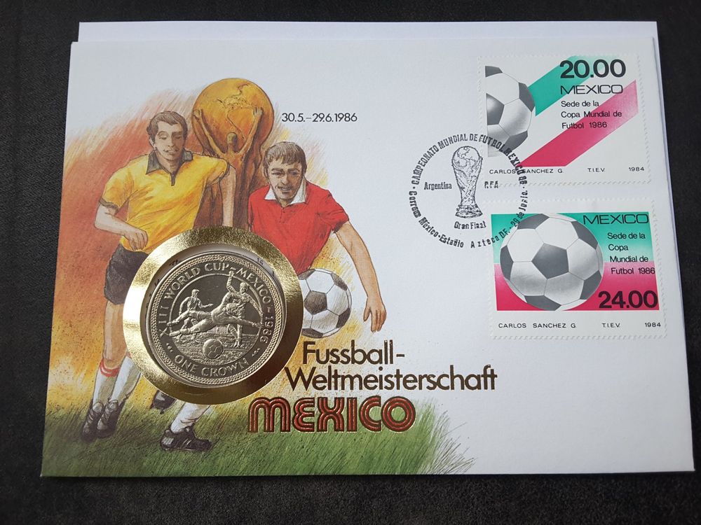 Münzbrief Fussball Weltmeisterschaft Mexico 1986 | Kaufen auf Ricardo