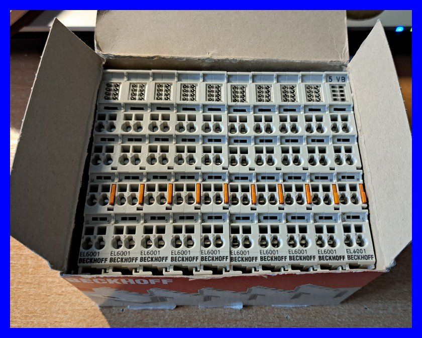 10x Beckhoff EtherCAT EL6001 Channel Serial Interface (Neu und ...
