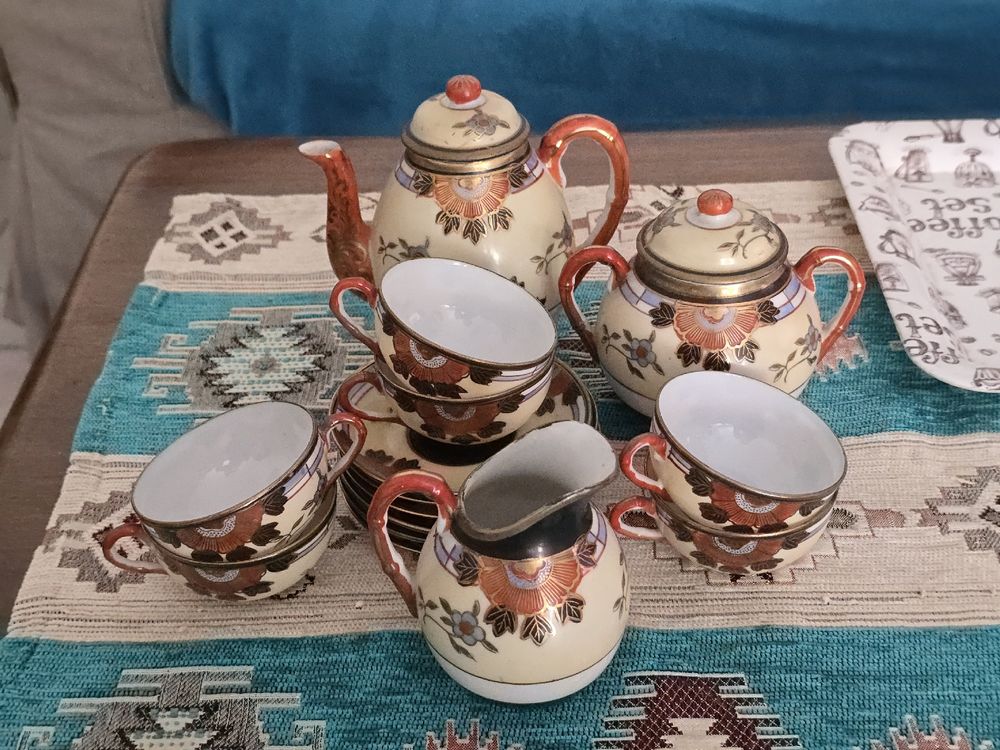 Exceptionnel service à thé japonais ancien, début XXᵉ siècle (Neuf ...