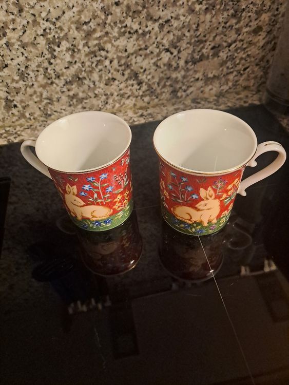 2 süsse Tassen mit aninchenmotiv - made in Japan (Gebraucht) in Zürich für CHF 15 – mit ...