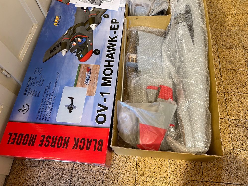 Avion RC Black Horse Model OV-1 MOHAWK-EP (Gebraucht) in Geneve für CHF ...