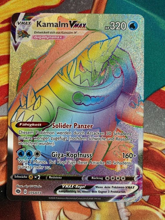Pokemonkarte Kamalm Vmax Rainbow (Neu (gemäss Beschreibung)) in Neuhausen für CHF 2 – mit ...